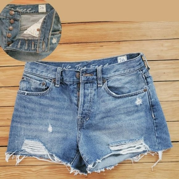 We The Free | Shorts | We The Free Free People 0 Cotton Distressed ...